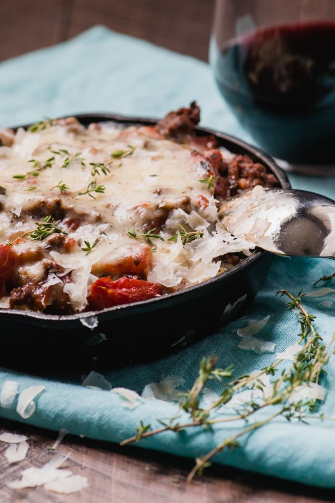 Deconstructed Skillet Lasagna: A Weeknight Meal for Two