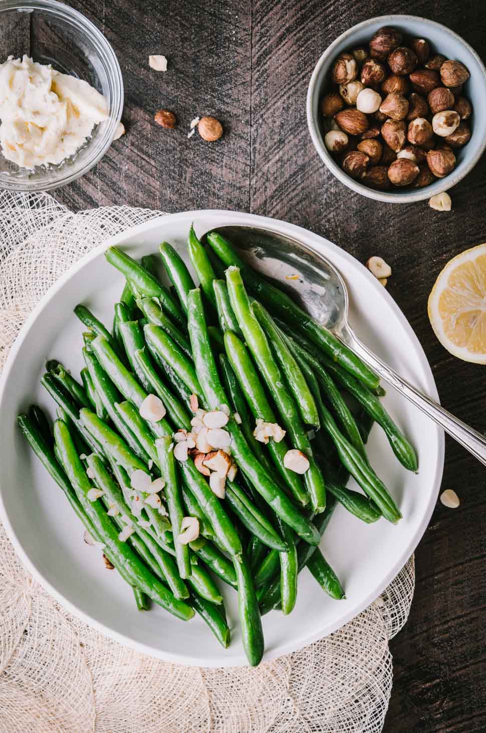 French Green Beans with Hazelnut Butter