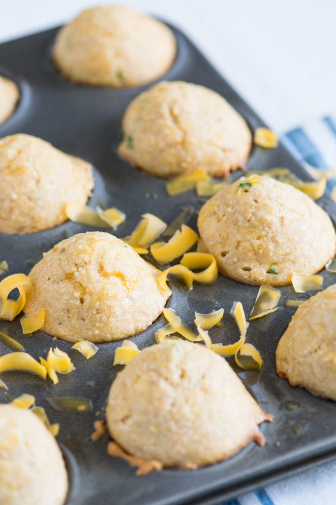 Jalapeño Cheddar Cornbread Bites