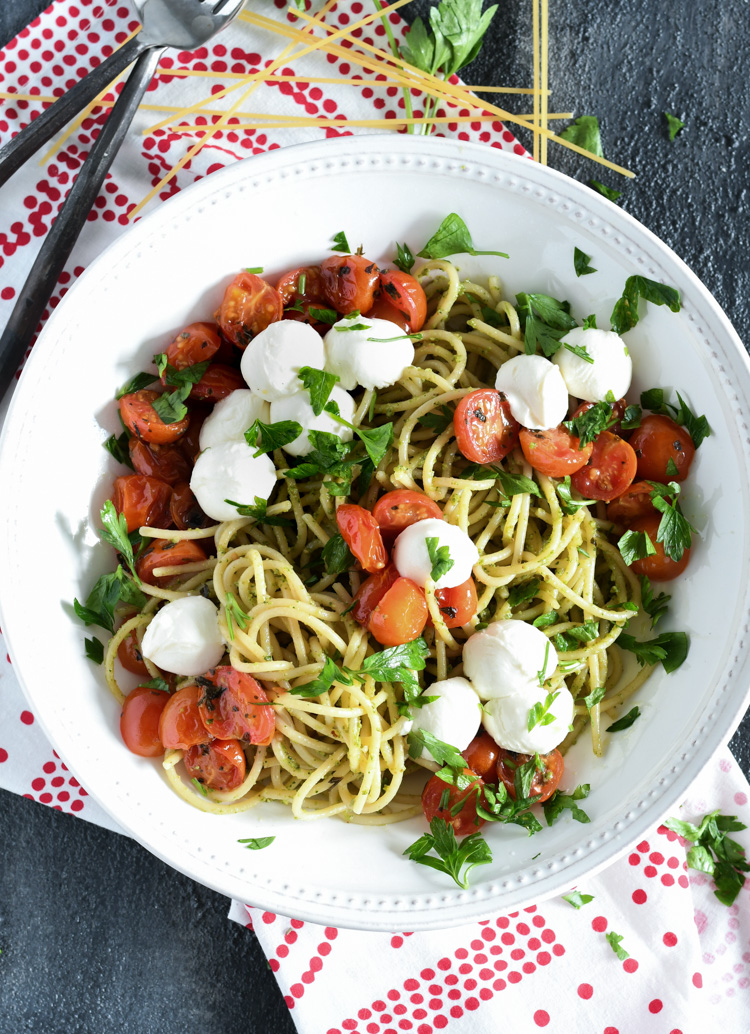 Roasted Tomato Summer Spaghetti