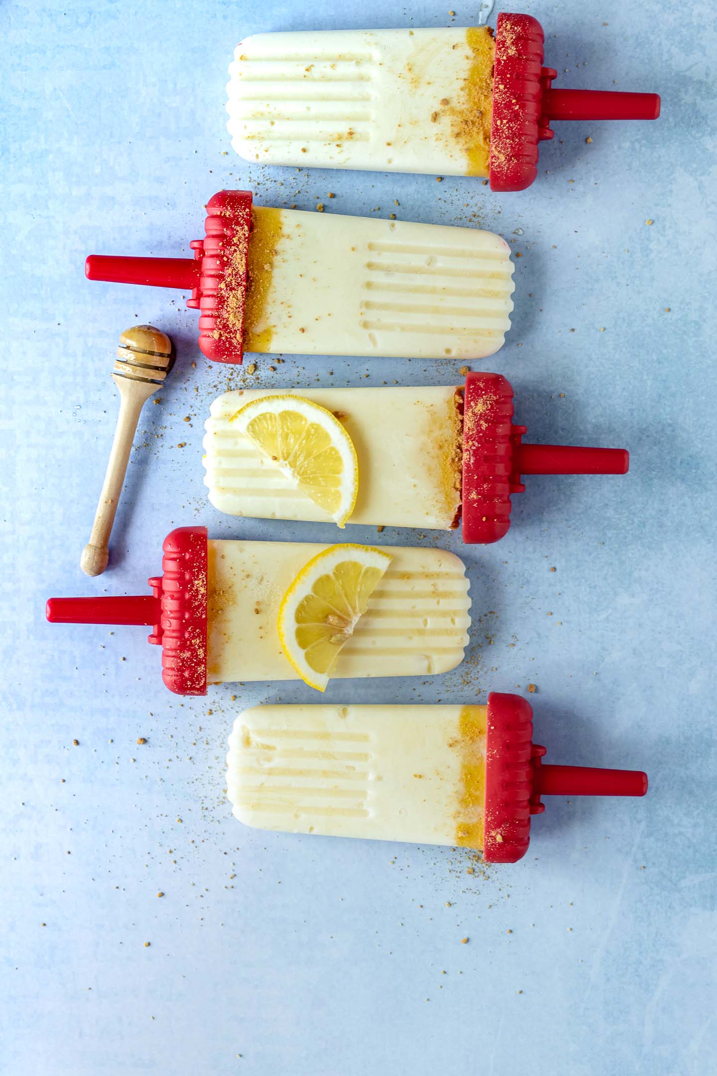 Creamy Lemon Yogurt Popsicles - Urban Foodie Kitchen