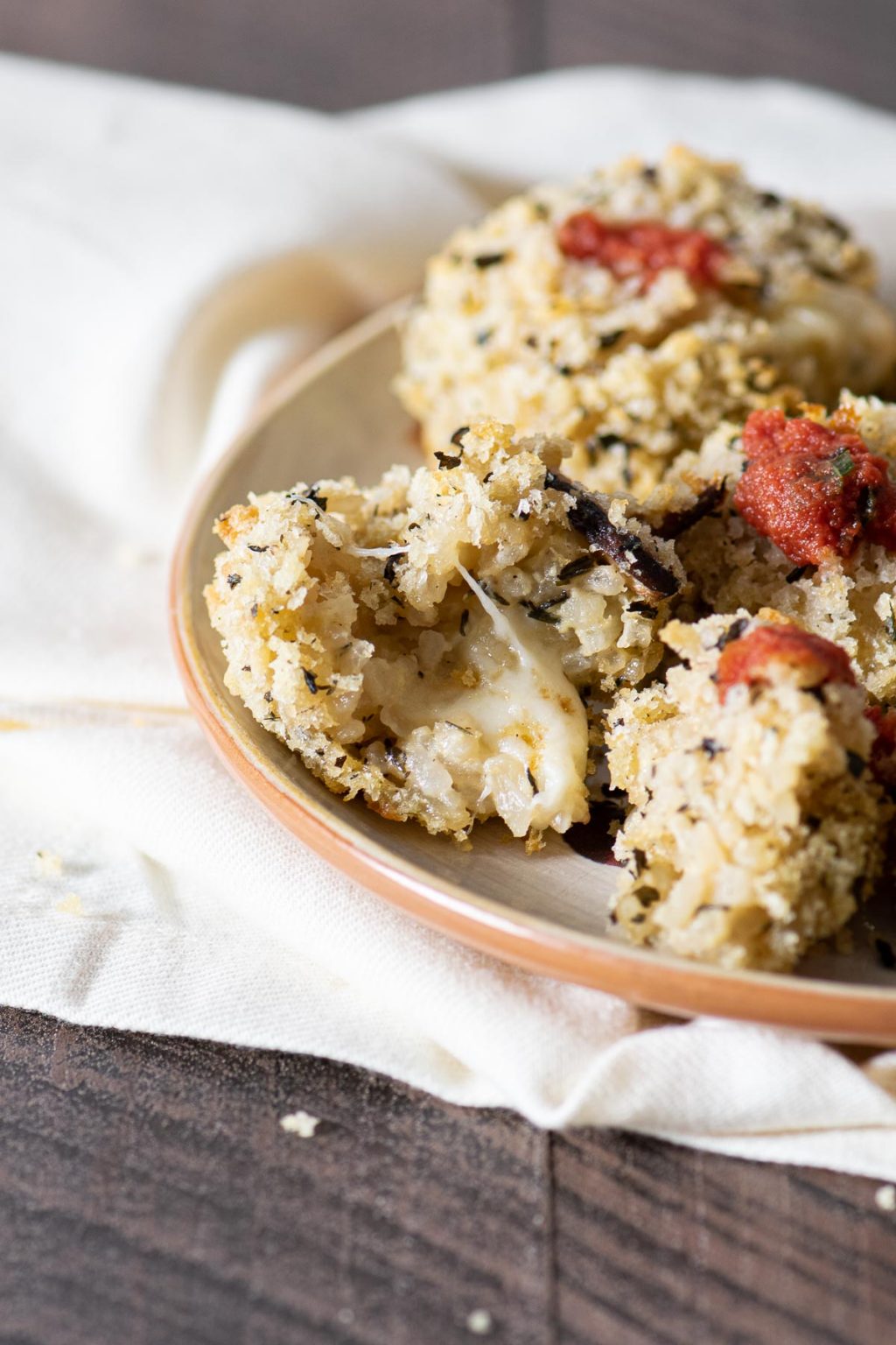 Baked Mushroom Arancini: An Italian Appetizer
