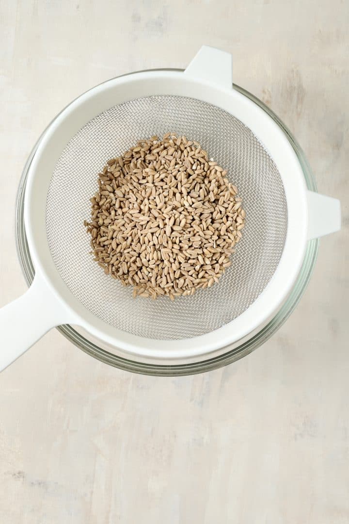 Farro, Grilled Chicken & Pistachio Salad